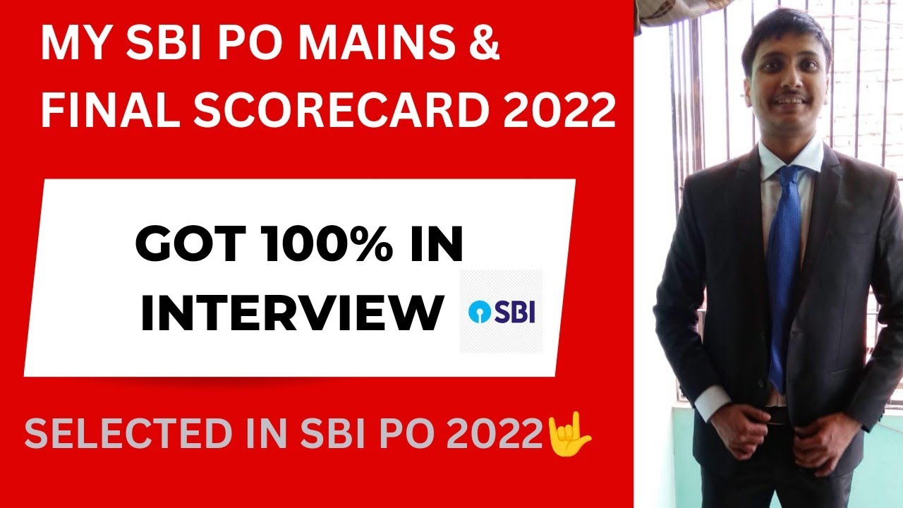 MY SBI PO MAINS & FINAL SCORECARD | 100% IN INTERVIEW 🤟| #sbipo # ...