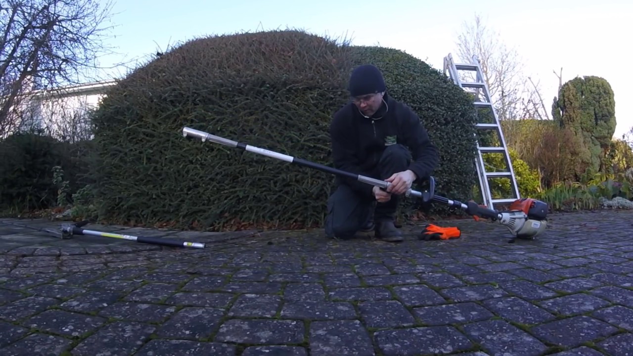 Shaping Bushes With Stihl Hedge Cutters - YouTube