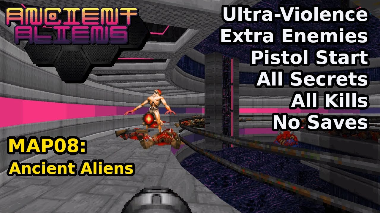 Ancient Aliens - MAP08: Ancient Aliens (Ultra-Violence 100%) - Go IT