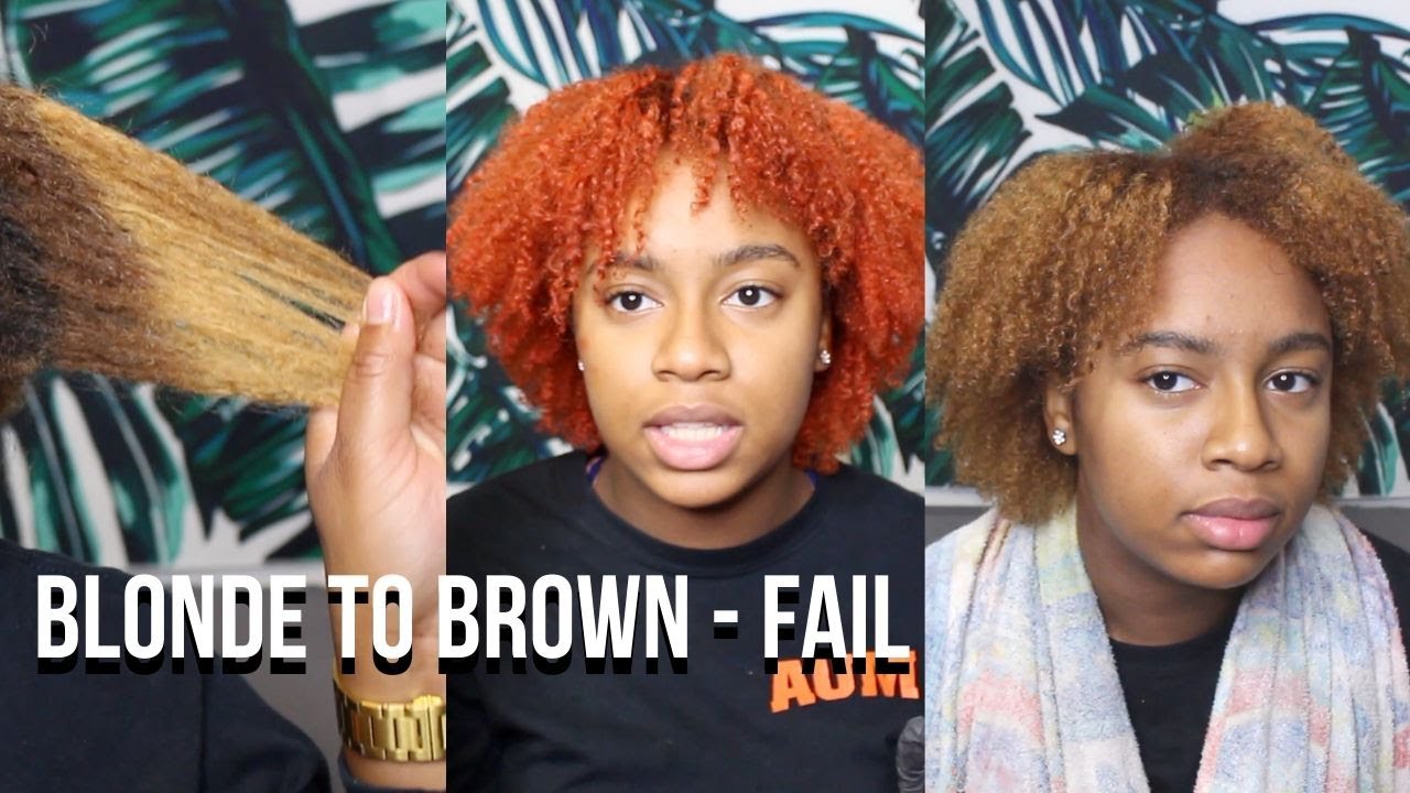 Hair Color Fail | From Blonde to Light Brown - YouTube