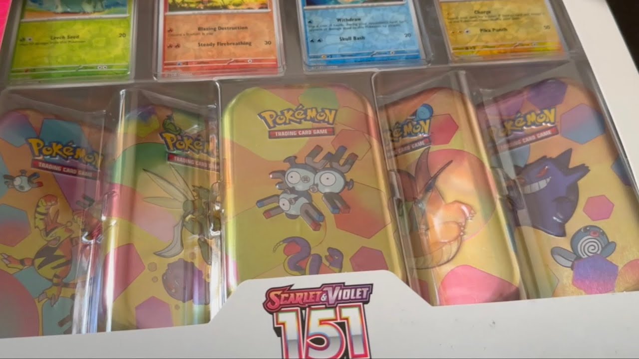 COSTCO Pokemon Scarlet & Violet 151 Mini Tin 5-Pack | OPENING | REVIEW ...
