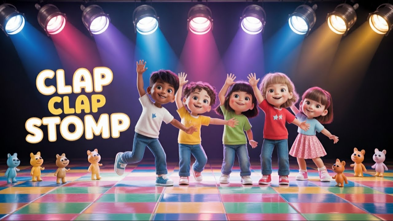 Clap Clap Stomp Stomp Song | Clap Clap Song | Kids Dance Songs | Mini ...