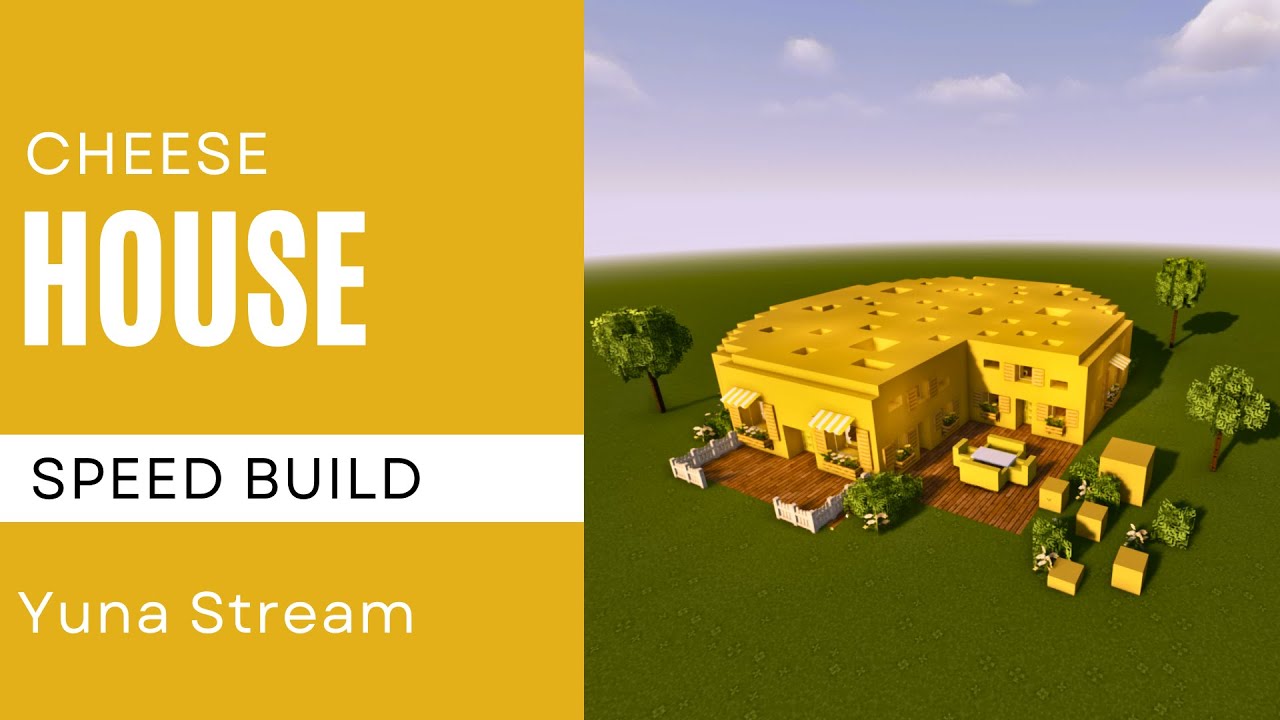 Minecraft CHEESE Building Speed Build/ Timelapse 🧀💫 - YouTube