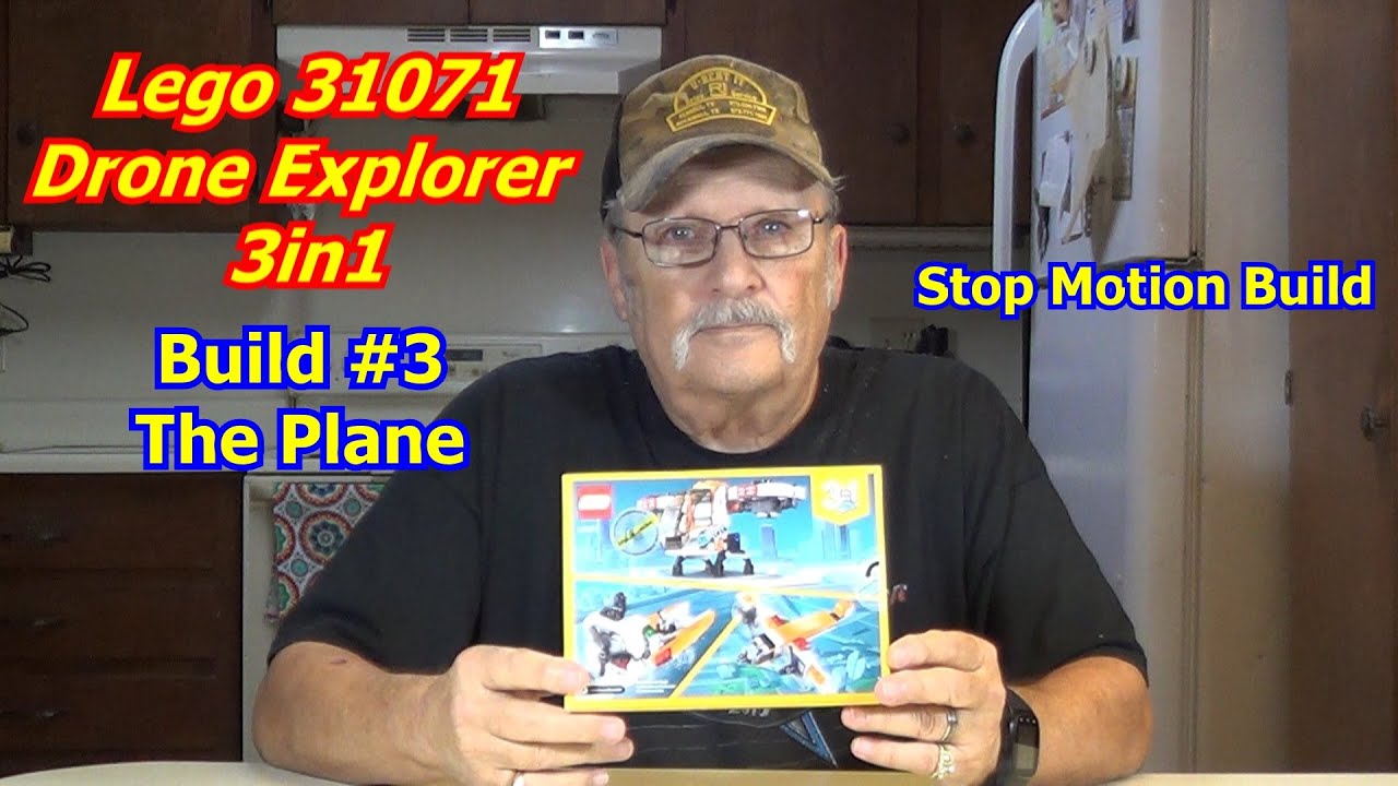 LEGO Creator 3in1 Drone Explorer 31071 Building Kit Build #3 The Plane ...