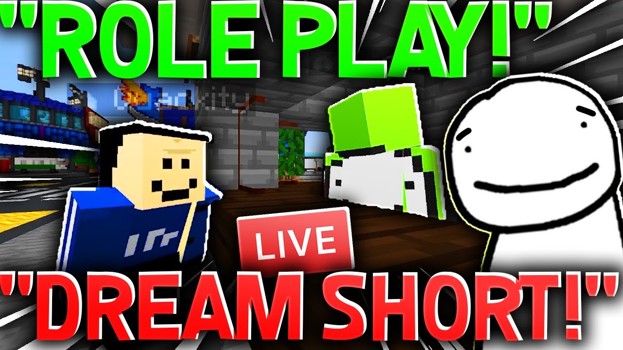 Dream Does ROLE PLAY SHORTS RECORDING LIVE! (sapnap) - YouTube