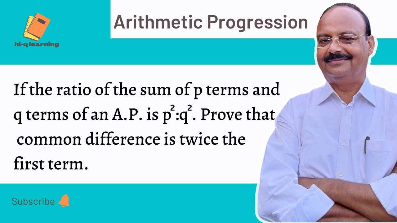 If the ratio of the sum of p terms and q terms of an A.P. is p^2:q^2 ...