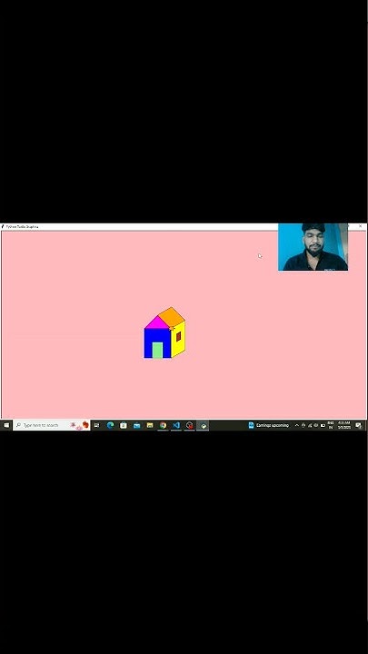 Very easy draw house using python Turtle graphics || #short # skills_coding - YouTube