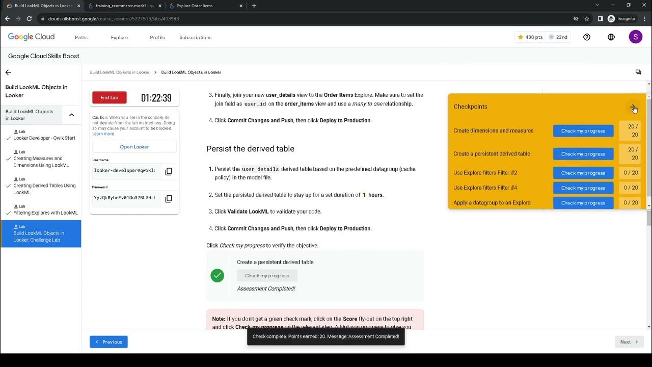 GCP Build LookML Objects in Looker: Challenge Lab GSP361 - YouTube