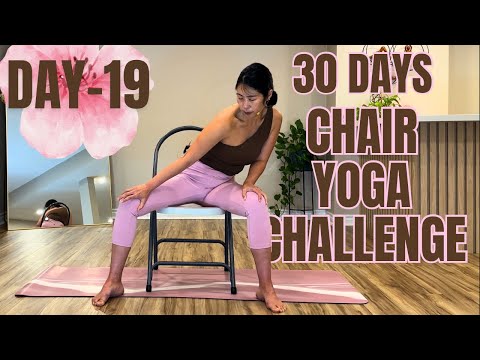 🩷Day-19 of 30 Days Chair Yoga Challenge | Spine Flow & Alternative Nostril Breath