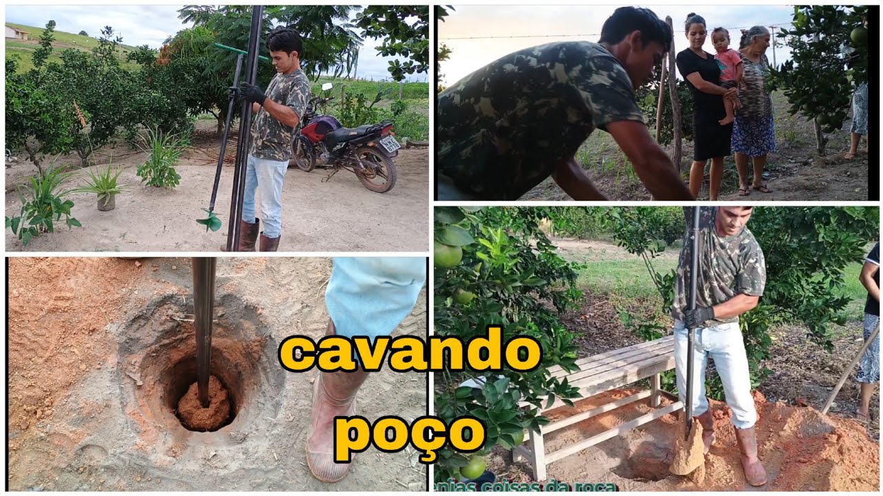 Cavando poço semi artesiano parte 2 - YouTube