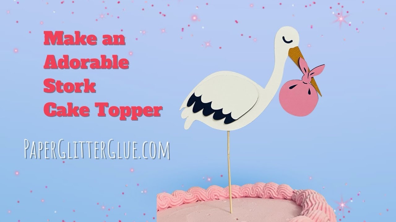 Stork Cake Topper: A Sweet Arrival for Baby's Bash! - YouTube