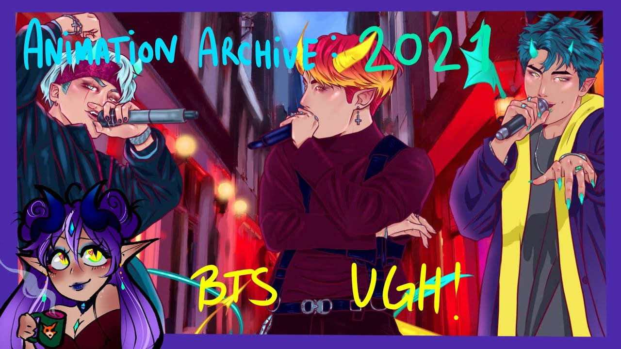 BTS UGH Animated Lyric Video (2021) - YouTube