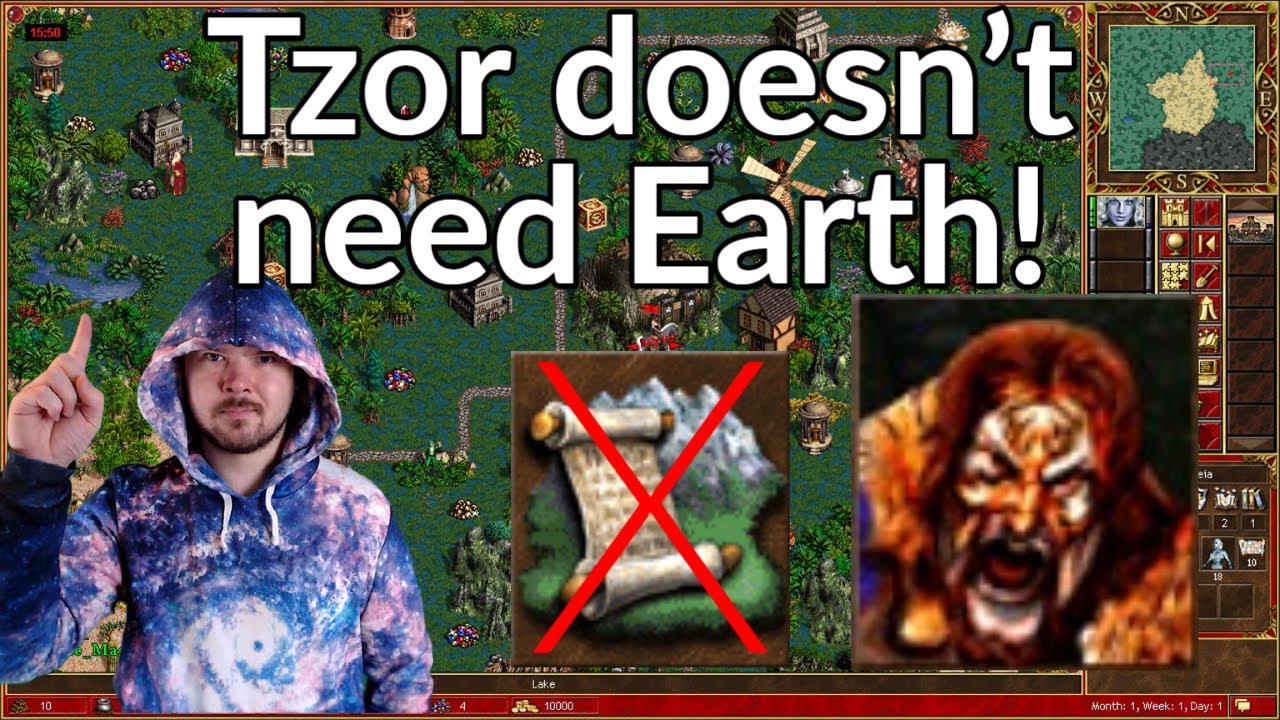 Who needs Earth when you got Tzor?! || Heroes 3 Fortress Gameplay ...