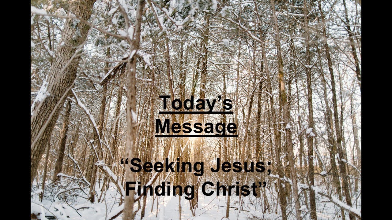 Seeking Jesus; Finding Christ - Mercedes Roesch - YouTube