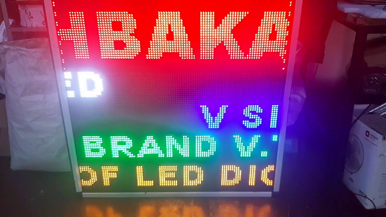 Matrix P10 LED board - YouTube