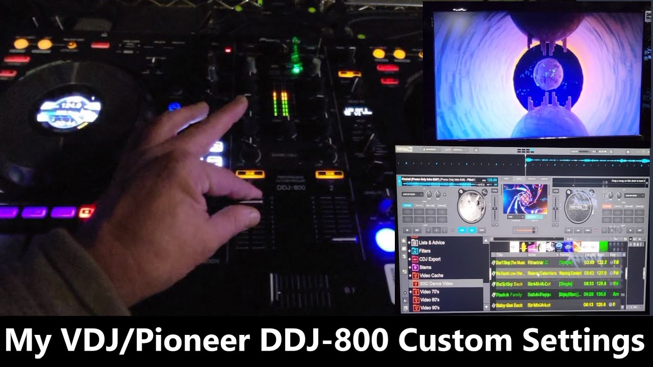 My VDJ Setting Changes For Pioneer DDJ800 + Some Music Video / Ambient ...