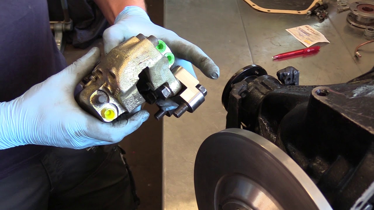 Installation of Girling Brake Caliper 12-3 - YouTube