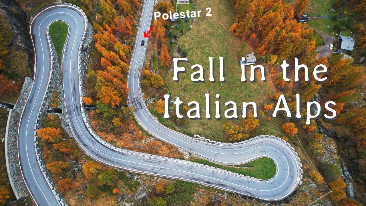 Driving in the Italian Alps [Beautiful Fall Colours] - YouTube