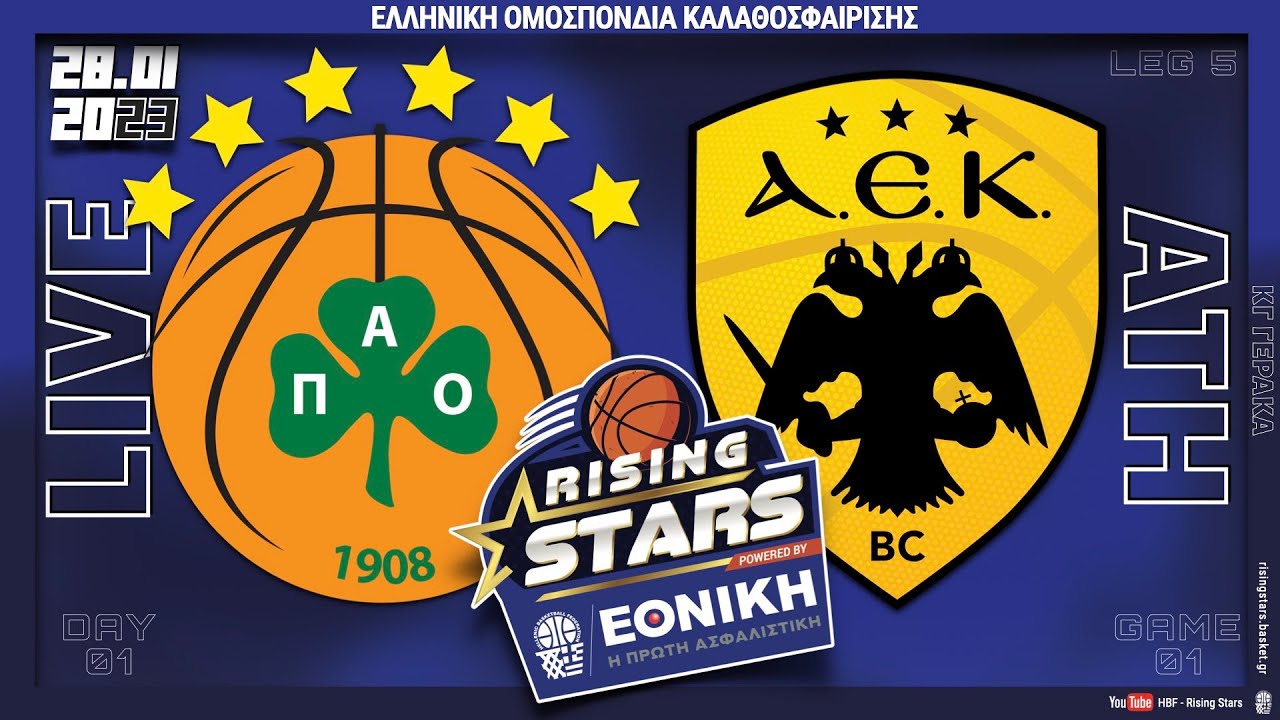 ΠΑΝΑΘΗΝΑΪΚΟΣ - ΑΕΚ | ATH, LEG05 | ΚΓ ΓΕΡΑΚΑ | U18 RISING STARS ΕΘΝΙΚΗ ...