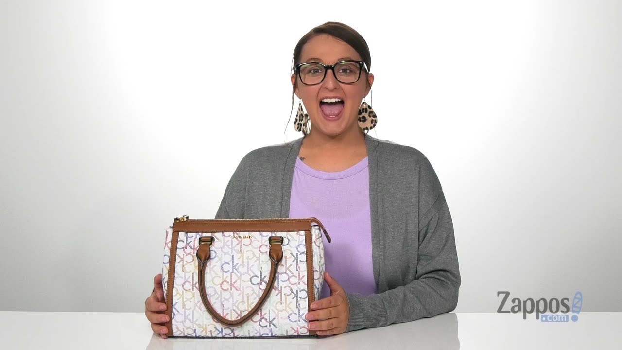 Calvin Klein Mercy Floral Embroidered Monogram Satchel SKU: 9353109 ...