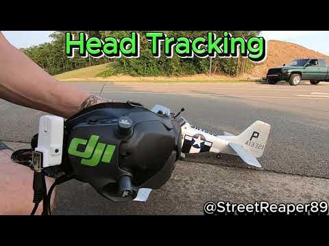 Head Tracker Demo Dji o3 Fpv Rc plane V2 goggles - YouTube