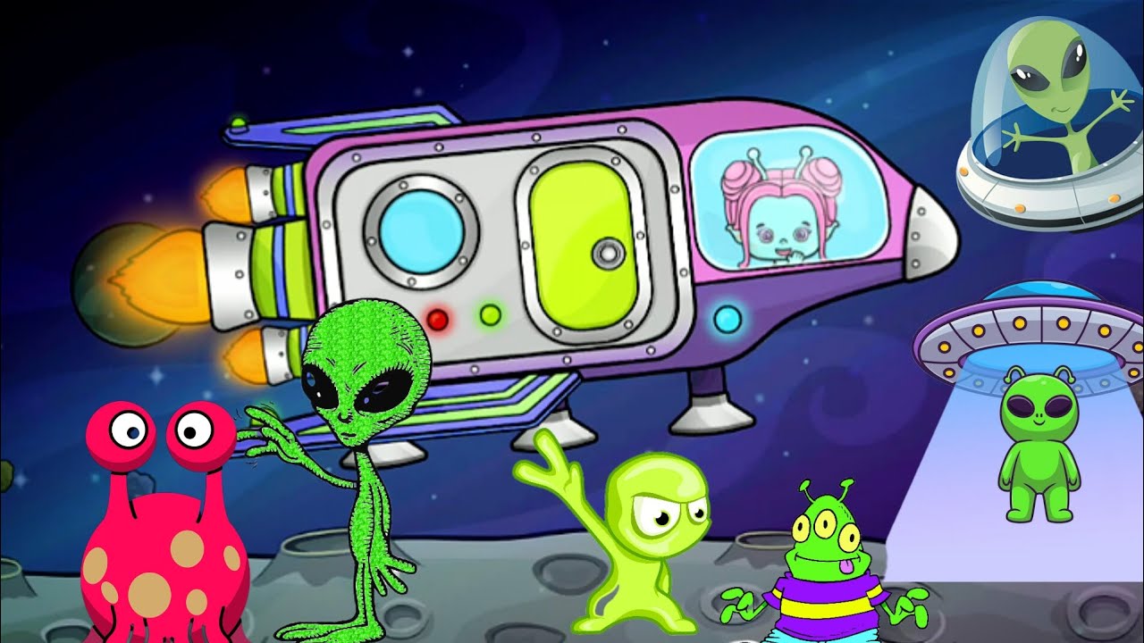 👽👾 bimi boo | aliens attack 😱😱 - YouTube