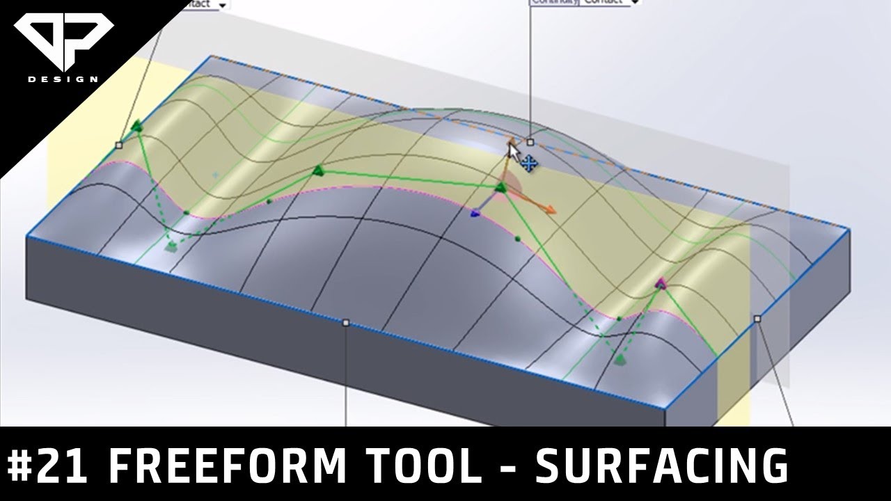 Learning Solidworks #21 : Freeform tool overview | Surfacing | DP ...