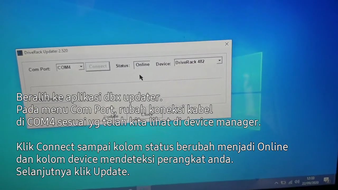 Update OS / Flash Firmware Management / DLMS Dbx Driverack 480 / 481 ...