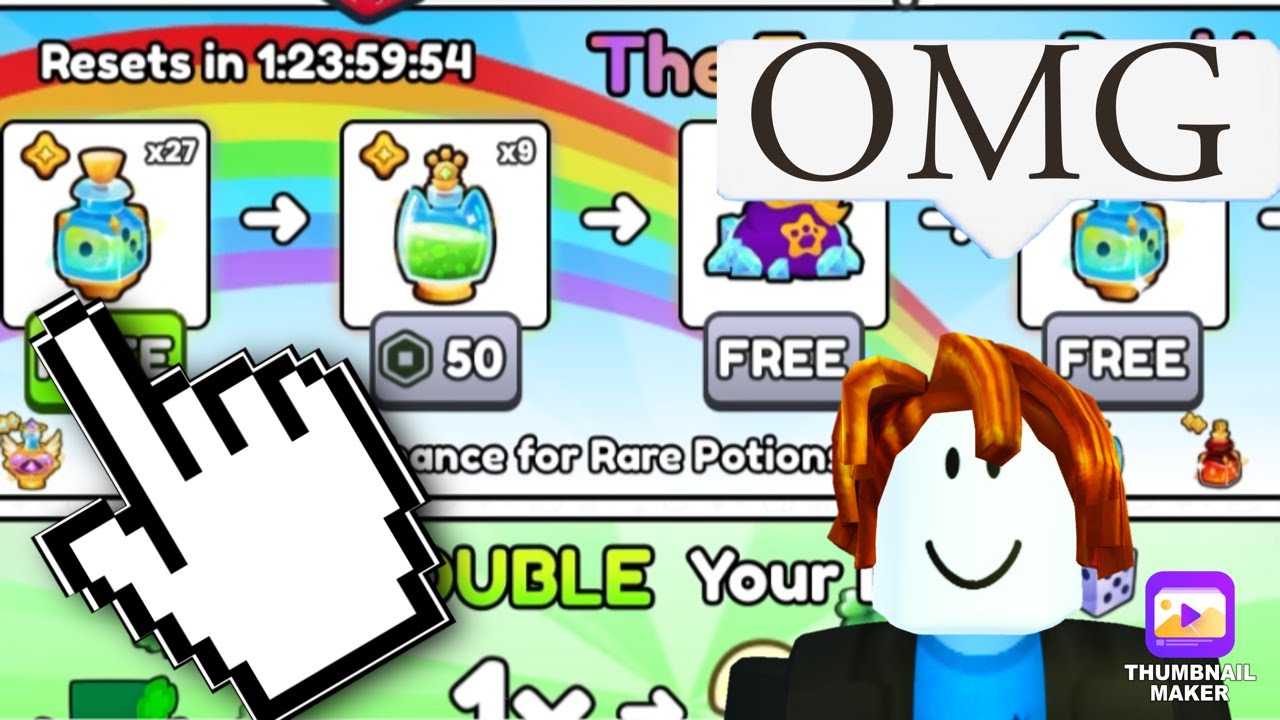 THERE HANDING OUT FREE INSTANT LUCK POTIONS IN PETS GO - YouTube