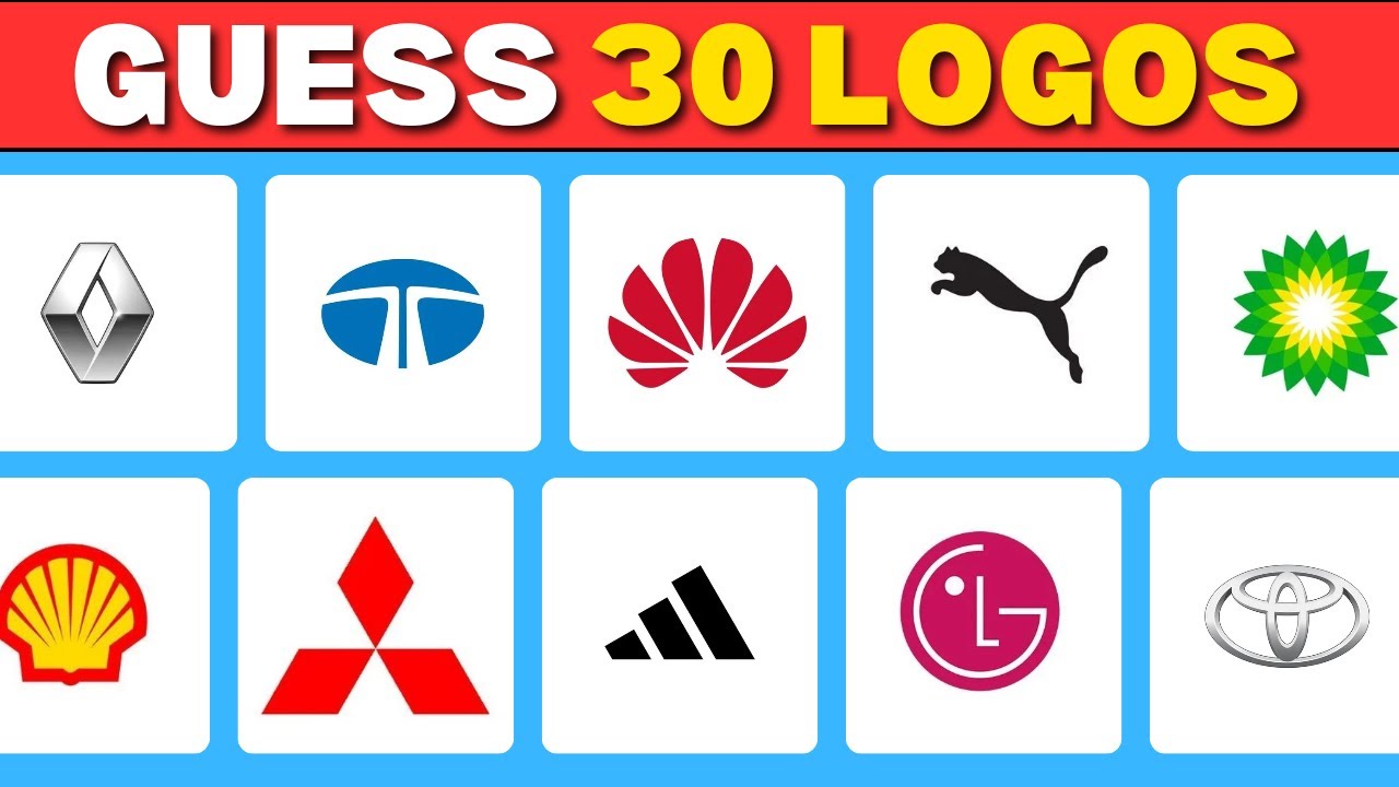 Can You Guess These 30 Famous Logos in Just 3 Seconds? 🤔💡 - YouTube
