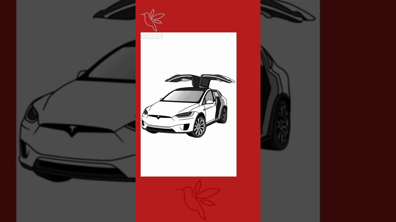 Como Desenhar um Tesla Model X #shorts - YouTube