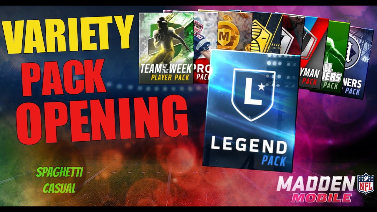 LEGEND PULLS! VARIETY PACK OPENING! - Madden Mobile 17 - YouTube