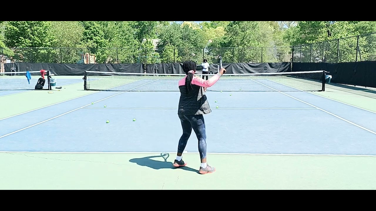 Perfect way to handle a high bounce ball. Effortlessly nicely mechanic ...