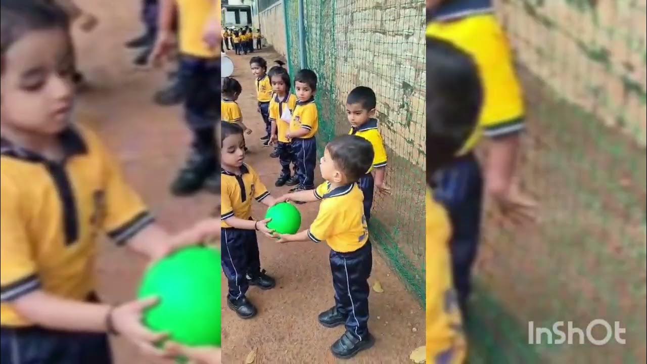 passing the ball game activity involves a group passing a ball in a ...