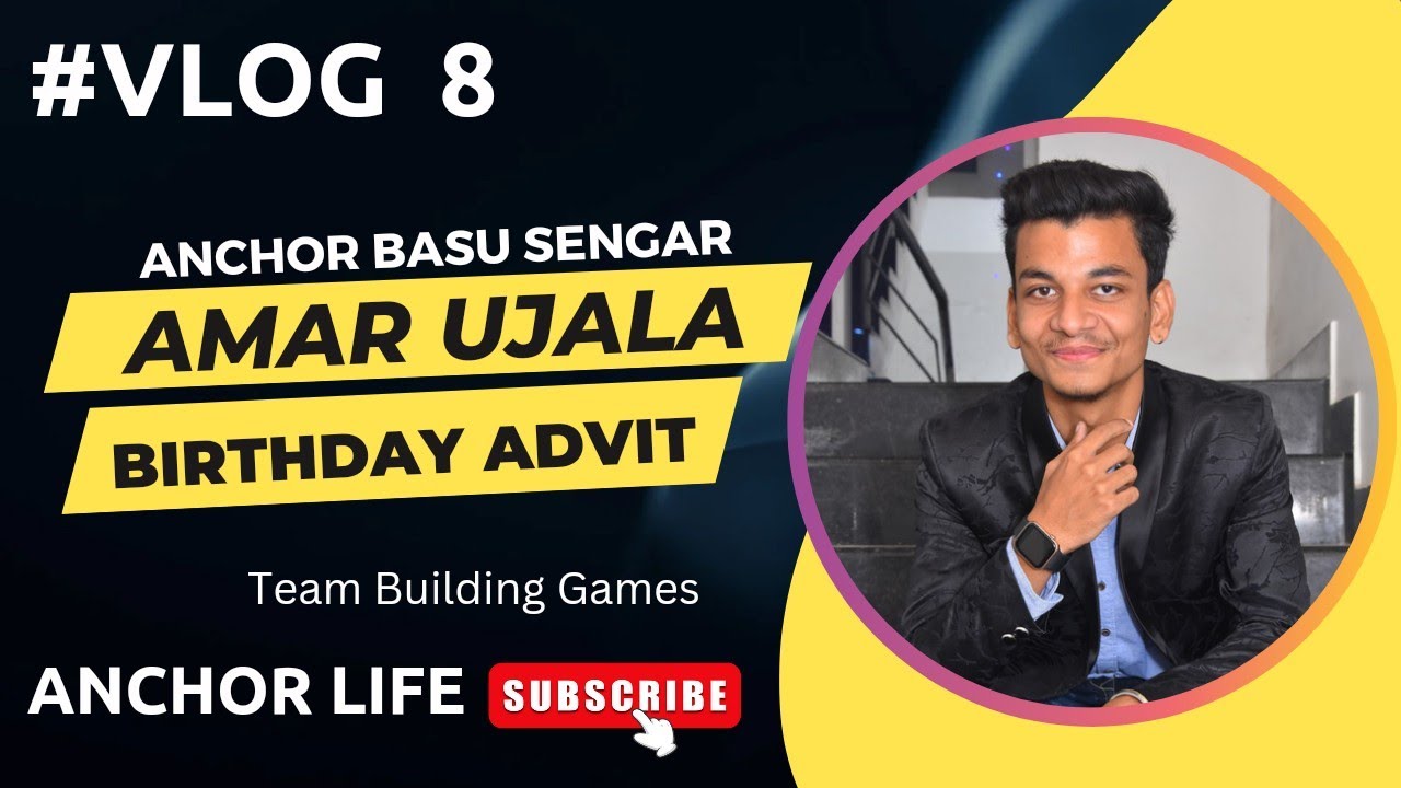 Anchor Basu Sengar!!Amar ujala!! Anchor Life vlog!! Birthday Party Game ...