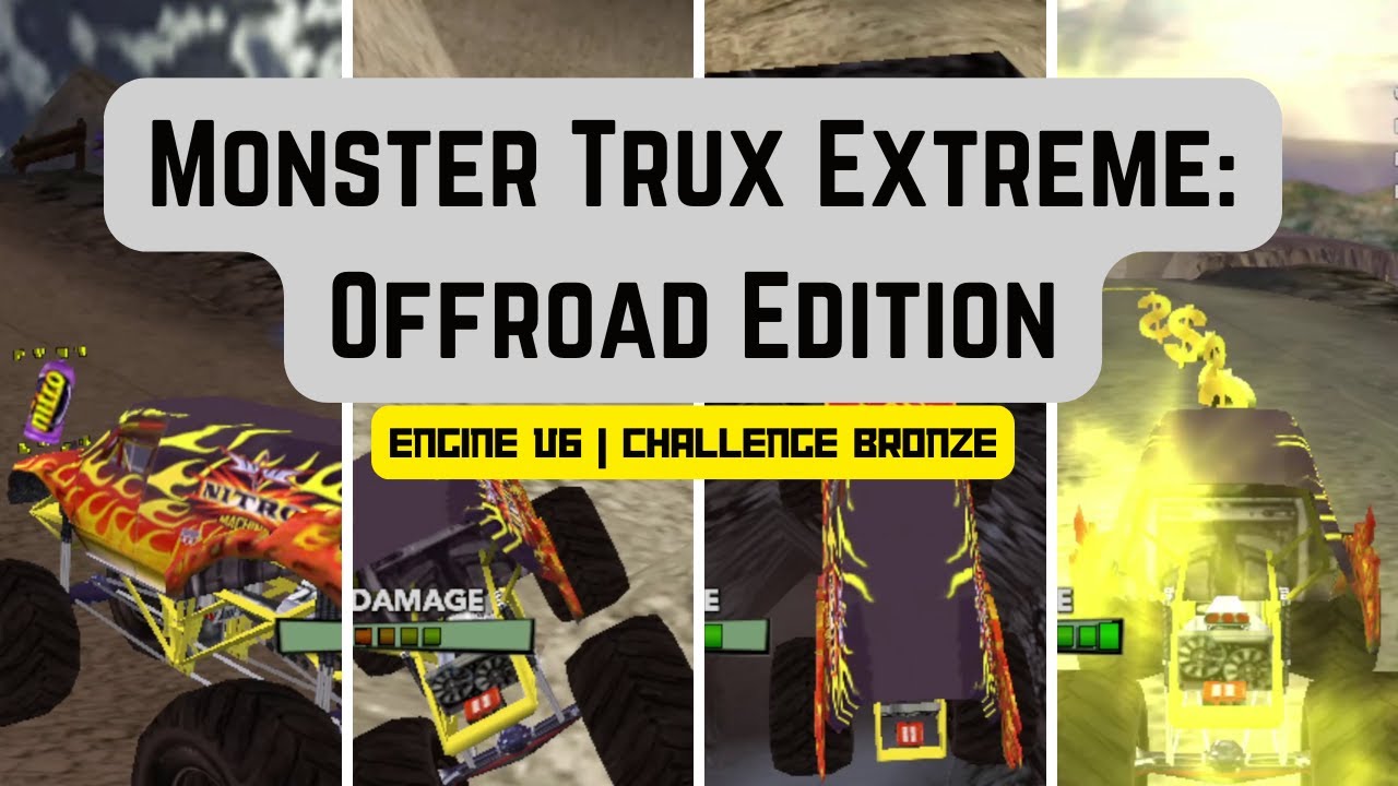 Monster Trux: Offroad Edition Gameplay - Engine V6 - Challenge Mode ...