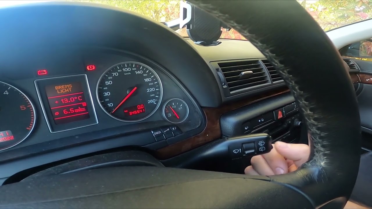 How to Find and Reset Average Fuel Consumption Audi A4 B6 ( 2000 – 2006 ...