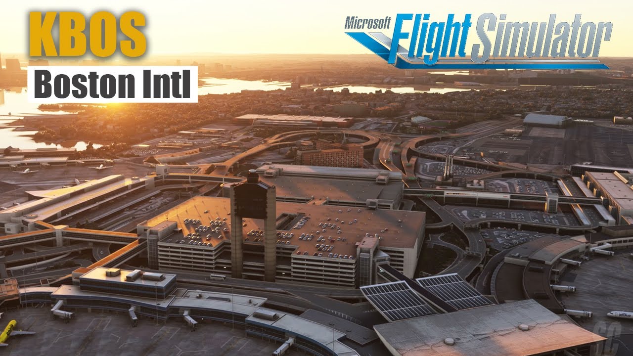 KBOS Boston Logan Intl | Stunning 4K - America Series in MSFS 2020 - YouTube