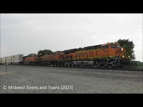 BNSF 8052 with Nice K5HLB East - Ormonde, IL 6/6/23 - YouTube