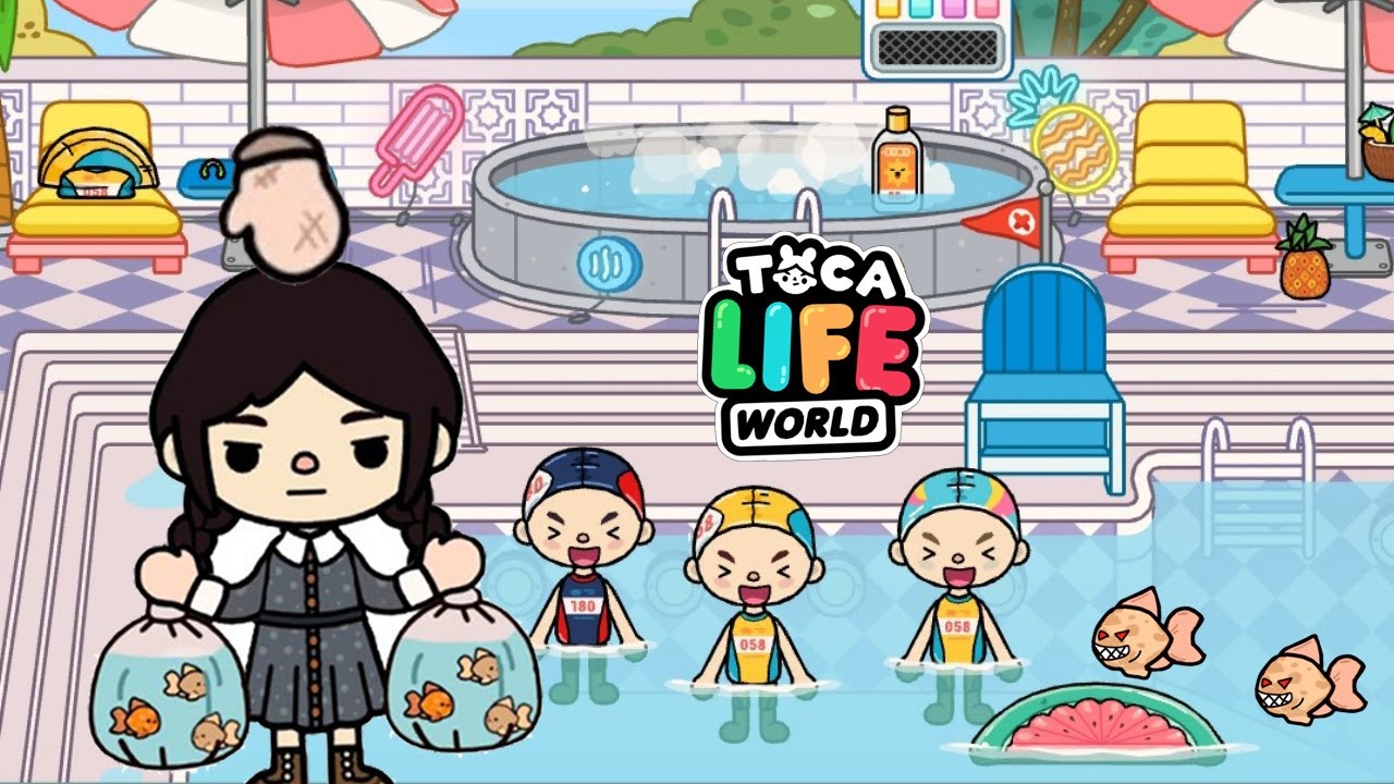 Wednesday Addams back to school in Toca Boca😨 | Animation Toca Liffe ...