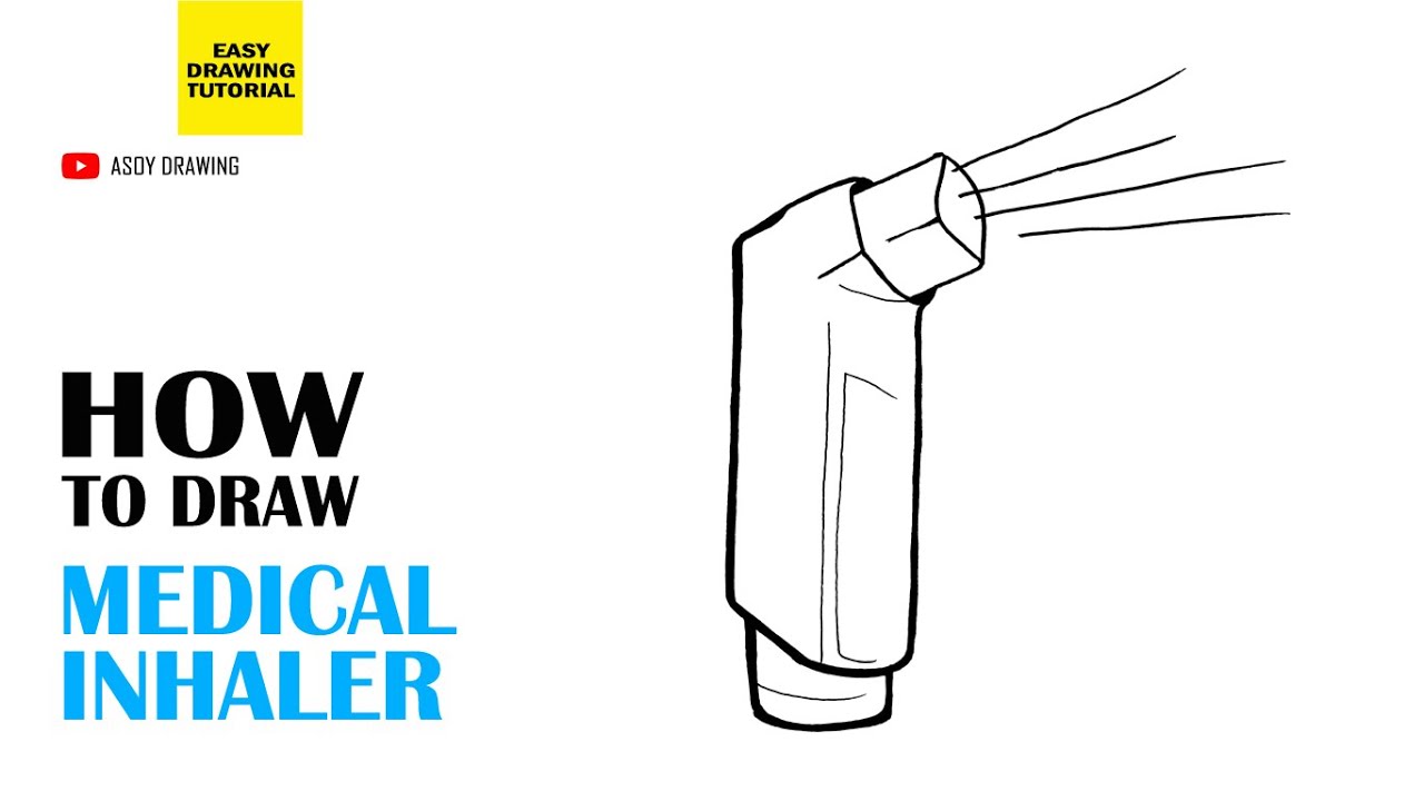 How to Draw Medical Inhaler - YouTube