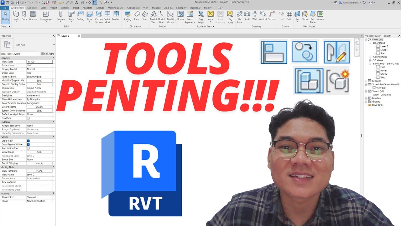 PEMULA WAJIB TAU TOOLS REVIT INI !!!!!!! - YouTube