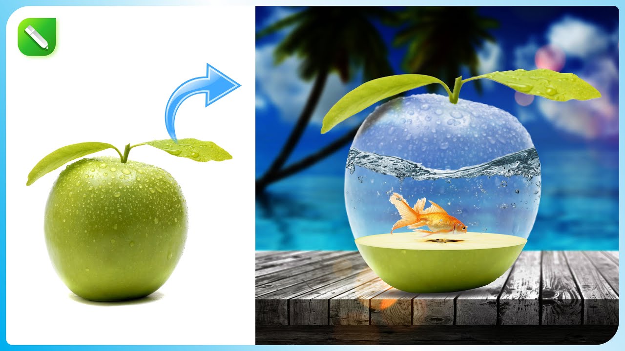 Photo manipulation |Apple fish | CorelDraw Tutorial - YouTube