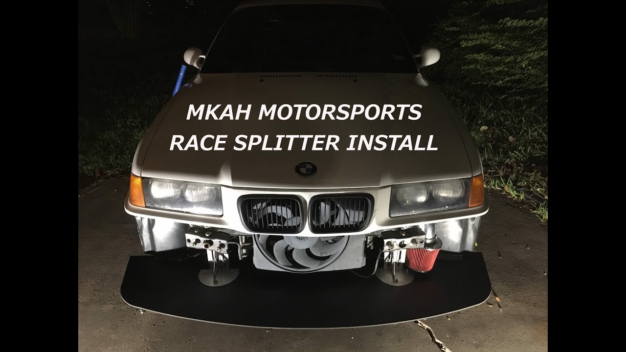 MKAH Race splitter install - YouTube