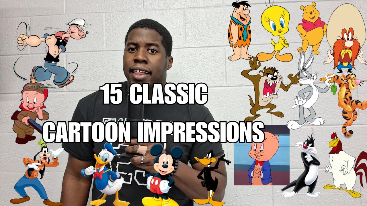 I Try Classic Cartoon Impressions for the First Time - YouTube