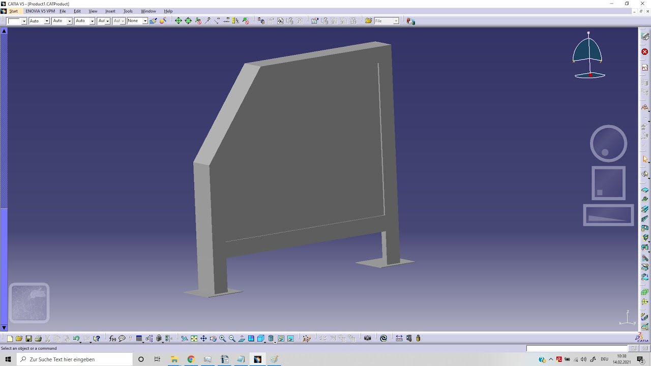 Catia v5 089: Structure Design 3 - YouTube