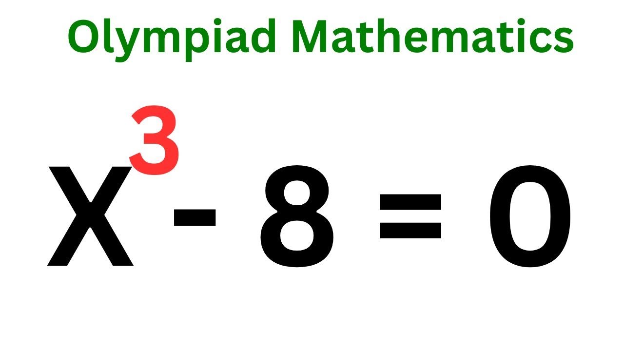 Math Olympiad Problem X 3 8 0 You Should Learn This Trick YouTube