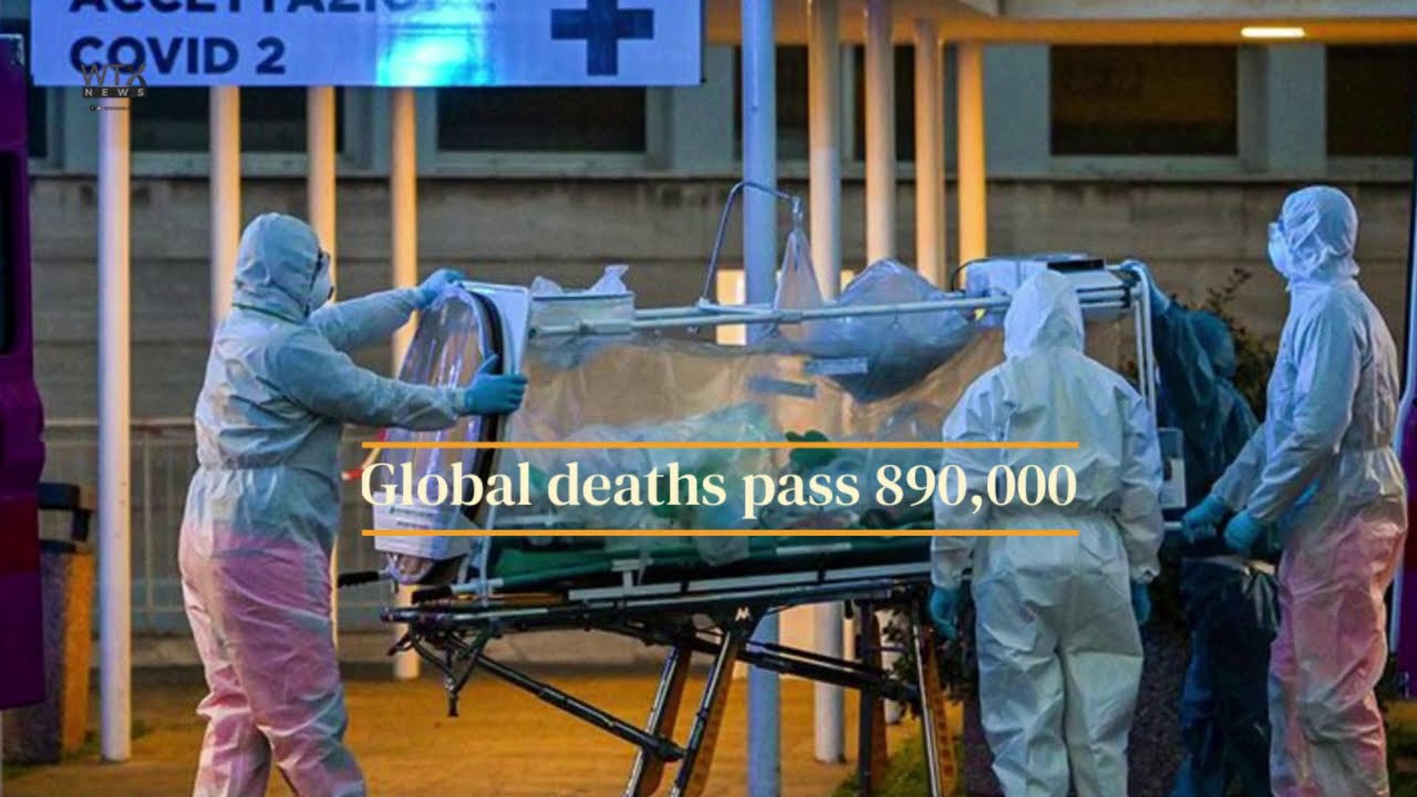 Global deaths pass 890,000 - YouTube