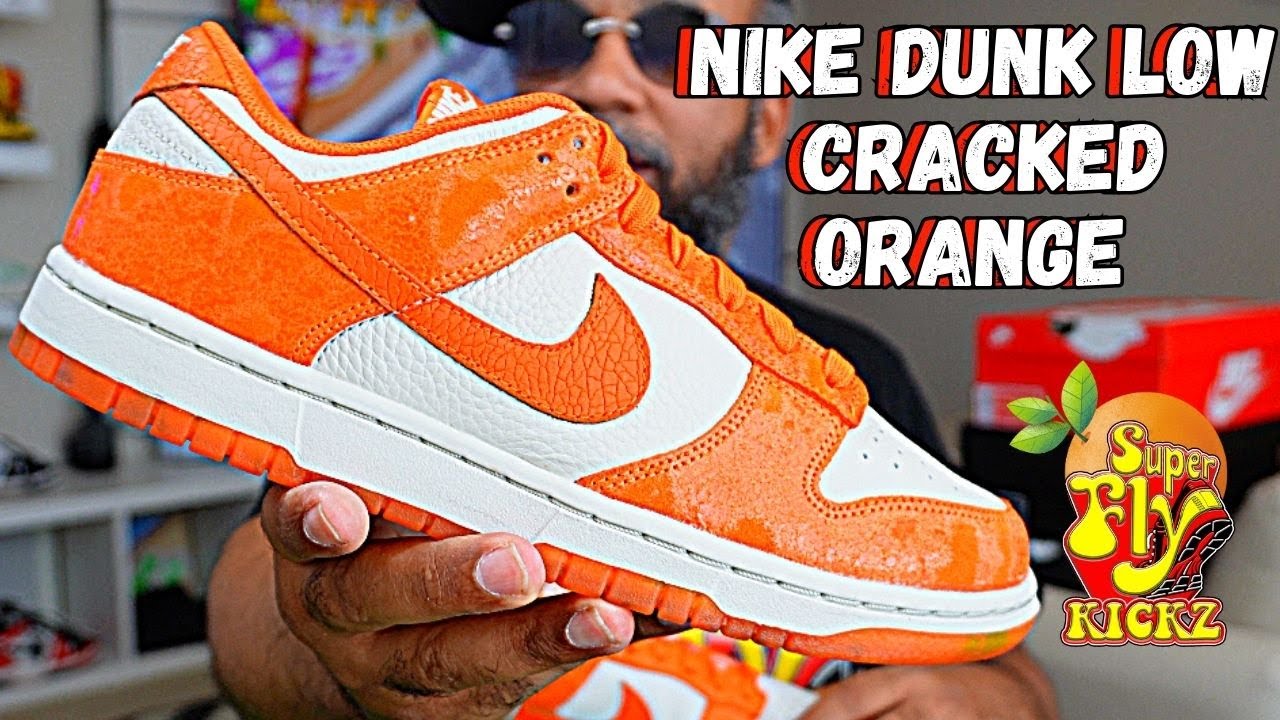 Nike Dunk Low Cracked Orange Bet Y'all Slept On These Huh ⁉️ Material ...