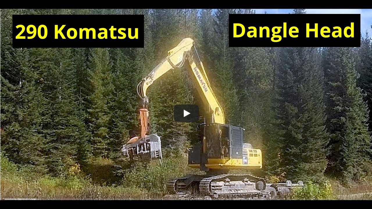 Moving 290 Komatsu Dangle Head Idaho - YouTube
